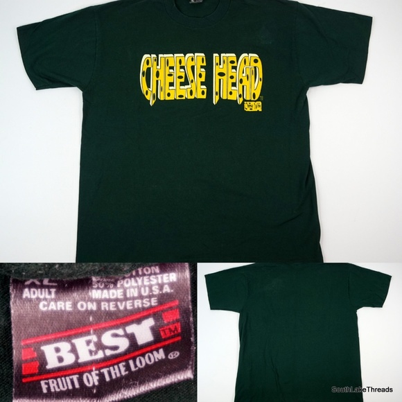 Fruit of the Loom | Shirts | Nfl Green Bay Packers Cheesehead Tshirt ...